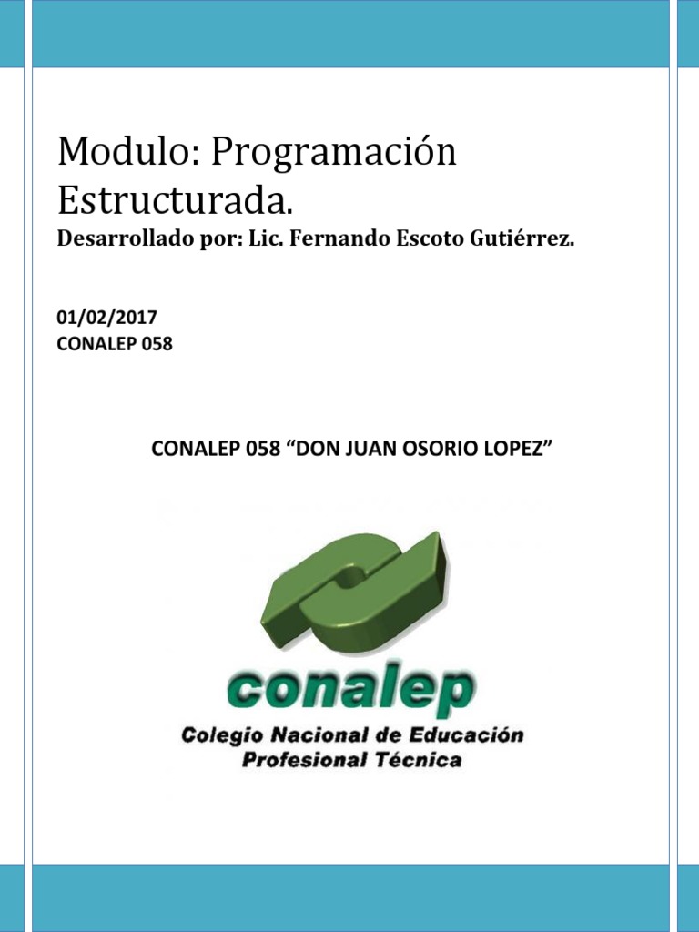 Antologia Programación Estructurada-new | PDF | Algoritmos | Programa de computadora