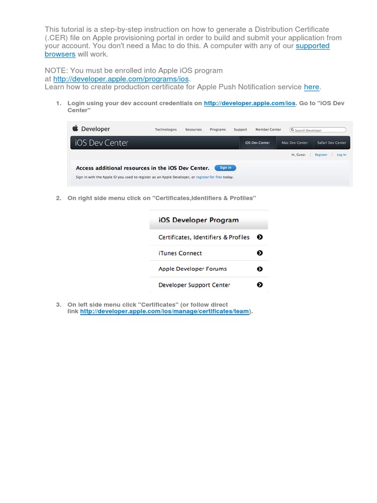 Distribution Certificate | PDF