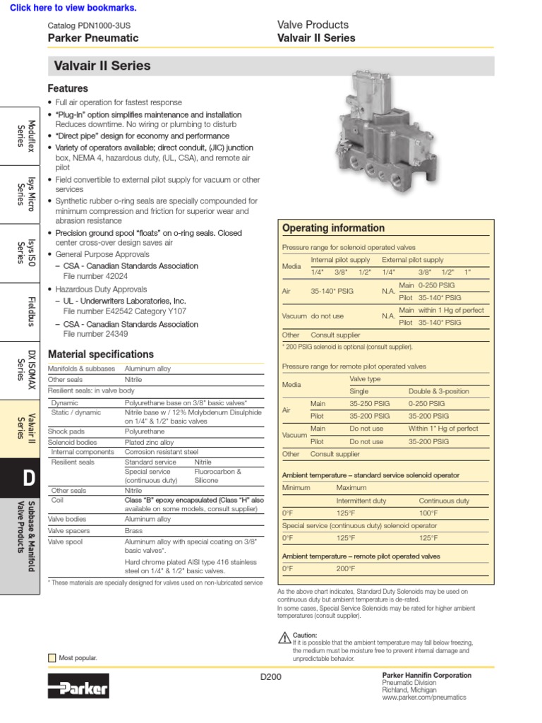 Pdn1000 3us Valvair II | PDF | Valve | Building Engineering
