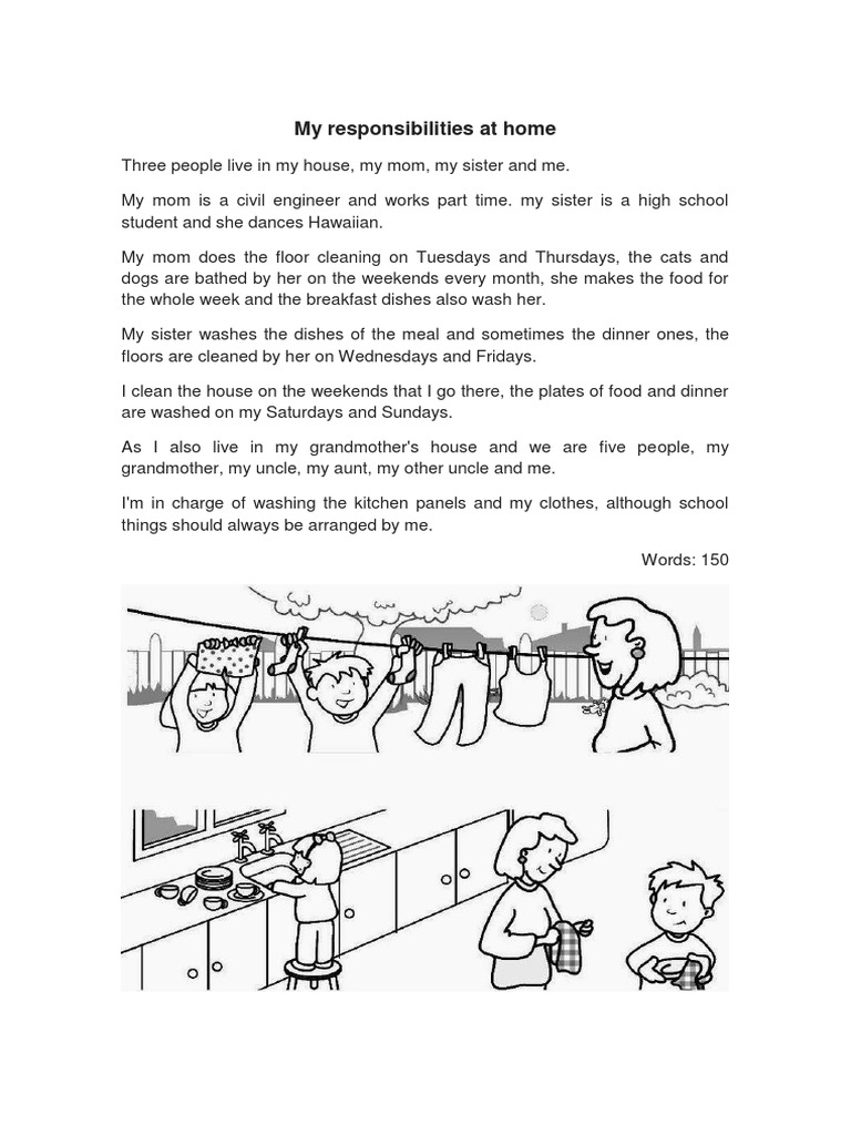 My Responsibilities at Home | PDF