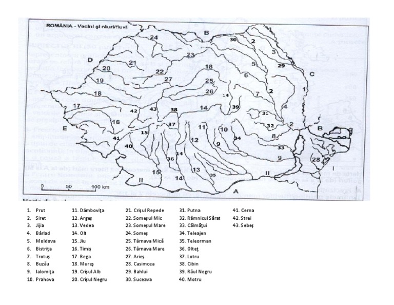 Harta Râurilor - România | PDF