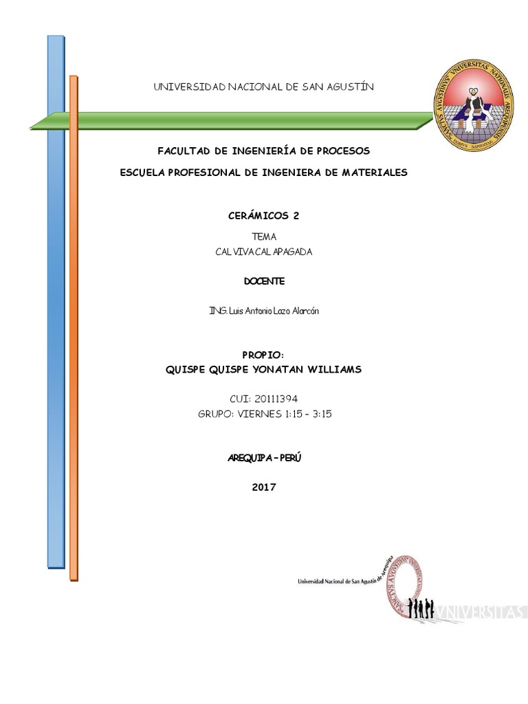 Cal Viva Cal Apagada | PDF | Calcio | Caliza