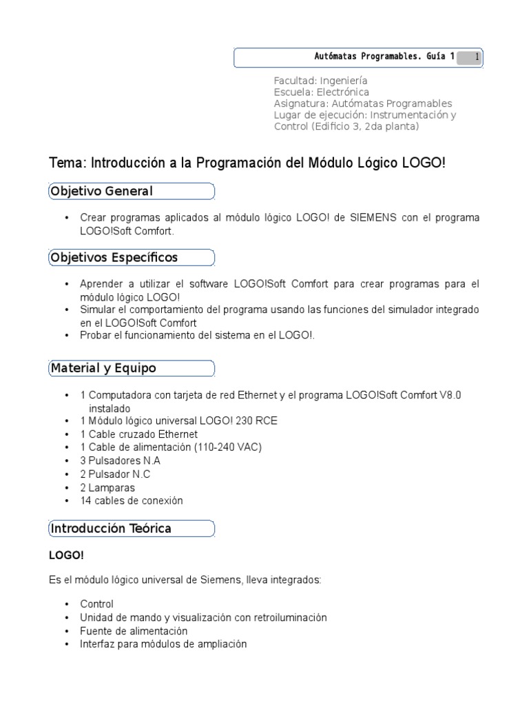 Manual Programacion LOGO SOFT | PDF | Dirección IP | Point and Click