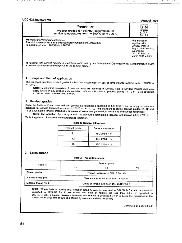DIN 267-29-93 Bolts | PDF