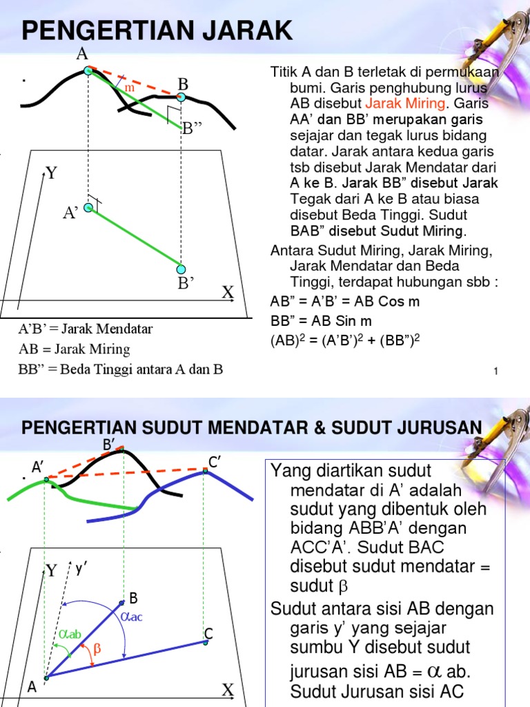 Pengukuran Mendatar | PDF