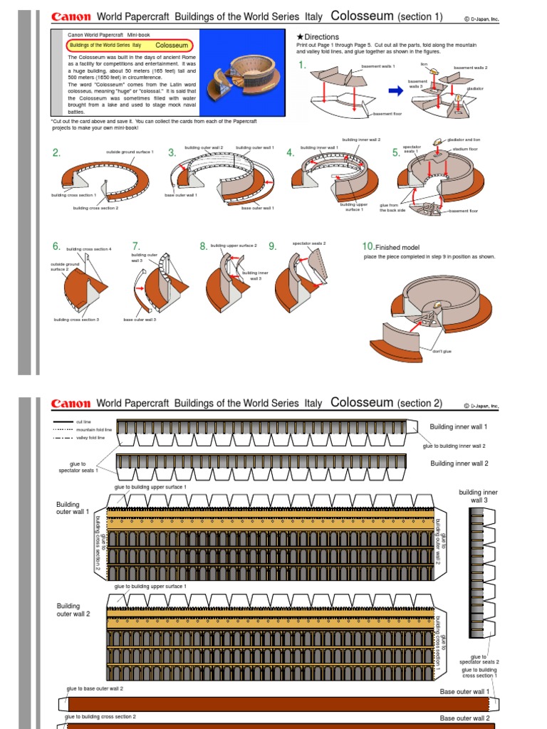 Colosseum: World Papercraft Buildings of The World Series Italy ...