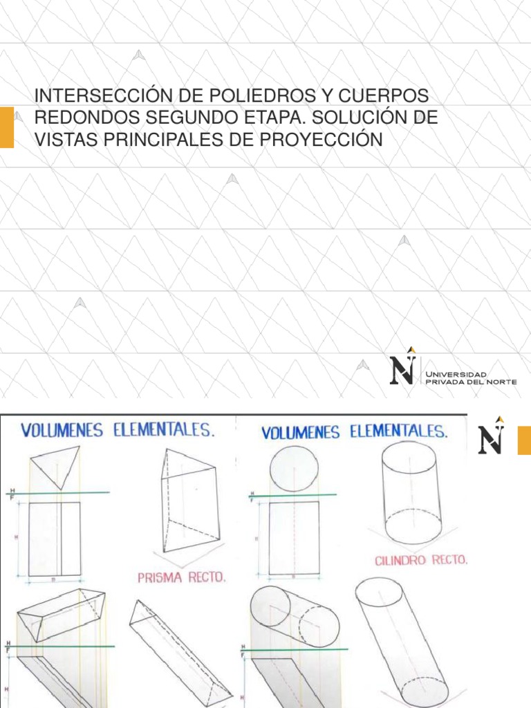 Intersección de Poliedros y Cuerpos Redondos Segundo - 14 | PDF