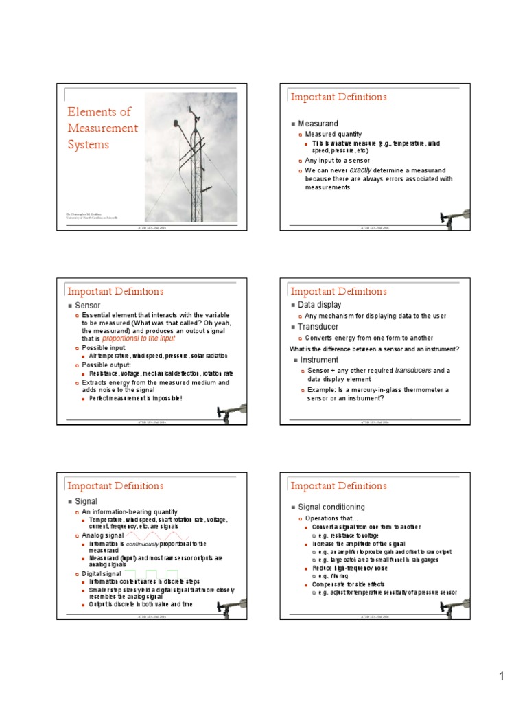 Elements of Measurement Systems: Important Definitions | PDF | Business
