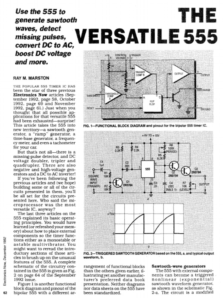 The Versatile 555 | PDF | Power Inverter | Physical Quantities