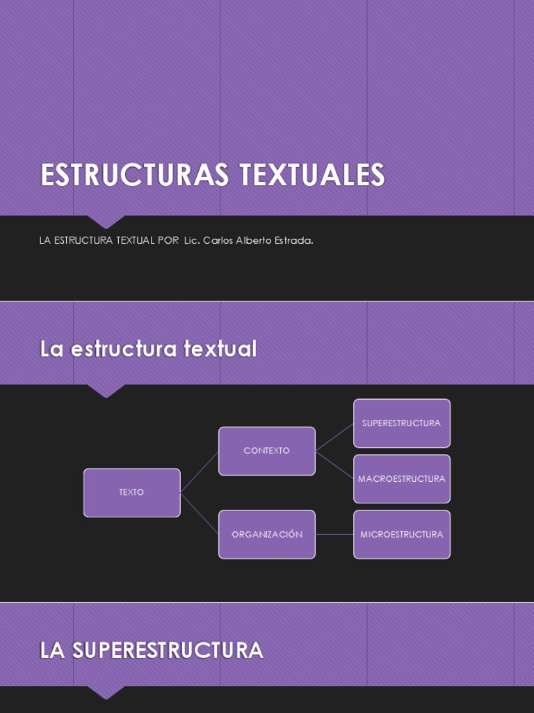 Estructuras Textuales | PDF | Oración (Lingüística) | Cognición