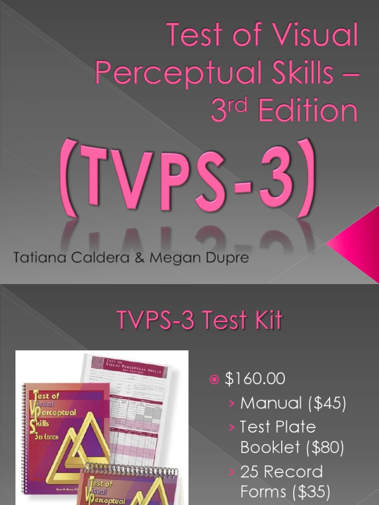 TVPS 3 | PDF | Educational Assessment | Neuropsychological Assessment