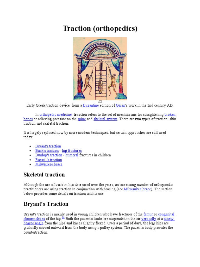 Traction | PDF | Orthopedic Surgery | Clinical Medicine