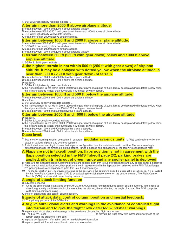 Warning System | PDF | Stall (Fluid Mechanics) | Aviation Safety