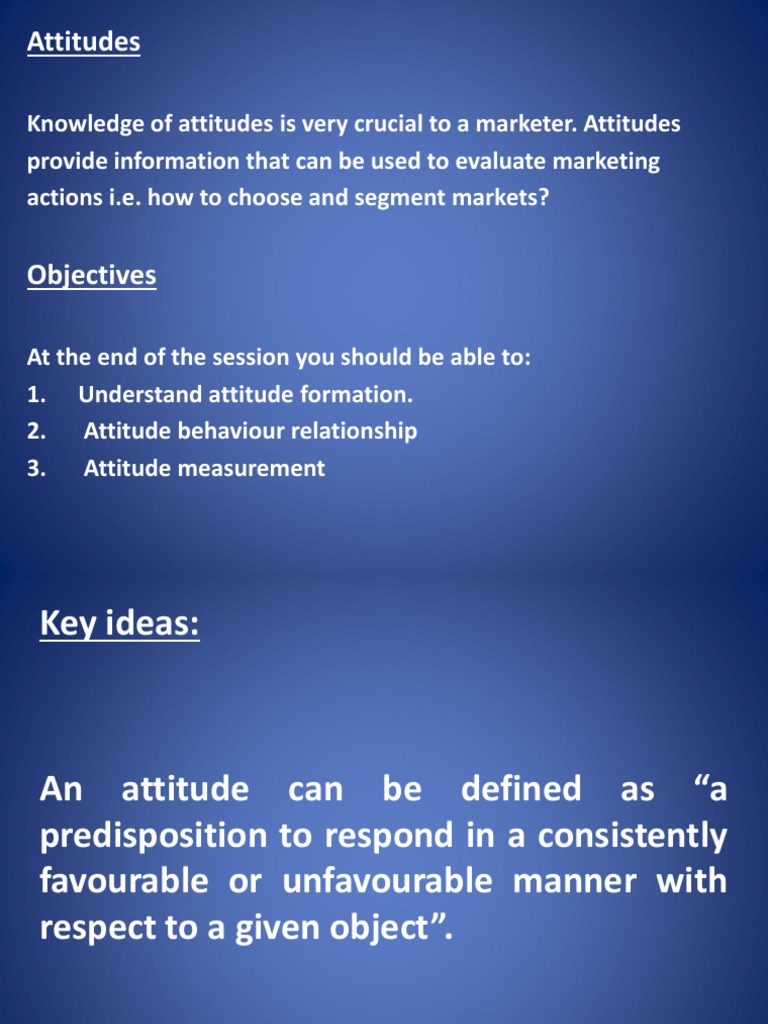UNIT5 Attitudes 1 | PDF | Attitude (Psychology) | Social Psychology