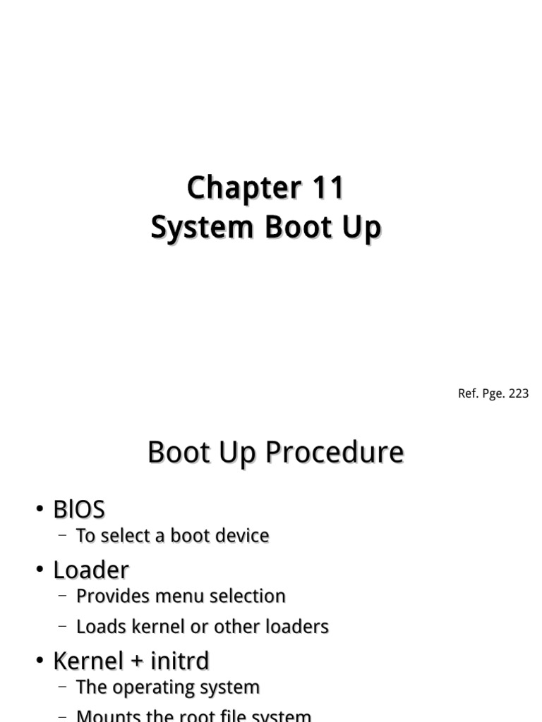 System Boot Up | PDF | Computer Architecture | Operating System Technology