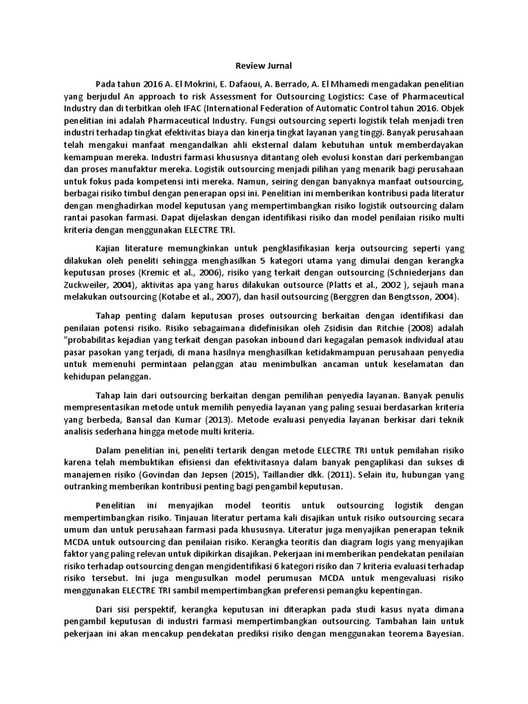 Review Jurnal Muhammad Fachry Hafid | PDF