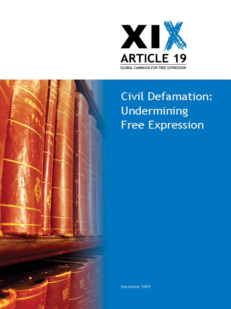 Civil Defamation PDF | PDF | Defamation | The United States