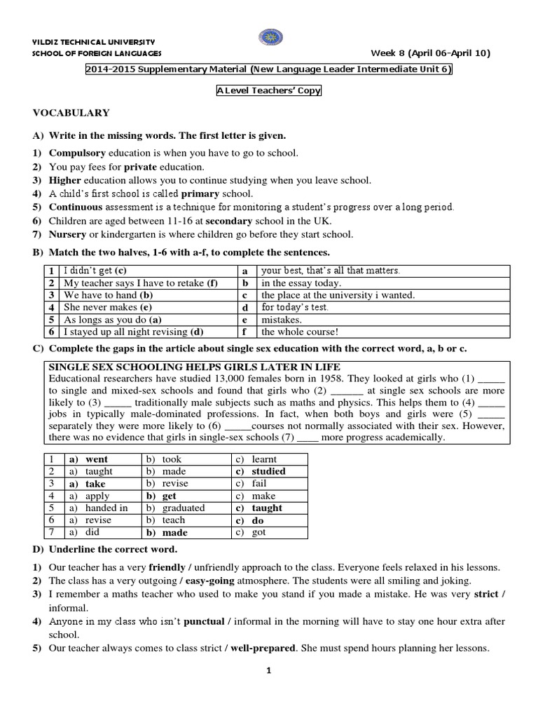 New Language Leader Intermediate Unit 6 | PDF | Sherlock Holmes ...