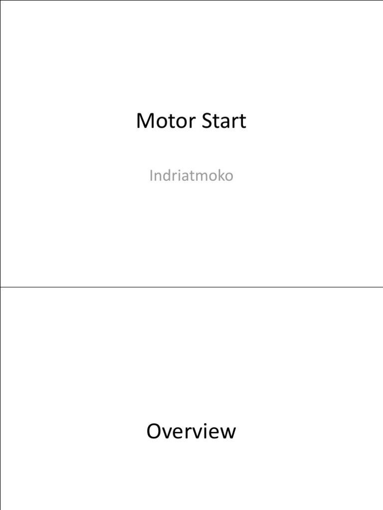 Motor Start Analysis | PDF | Electricity | Electrical Equipment