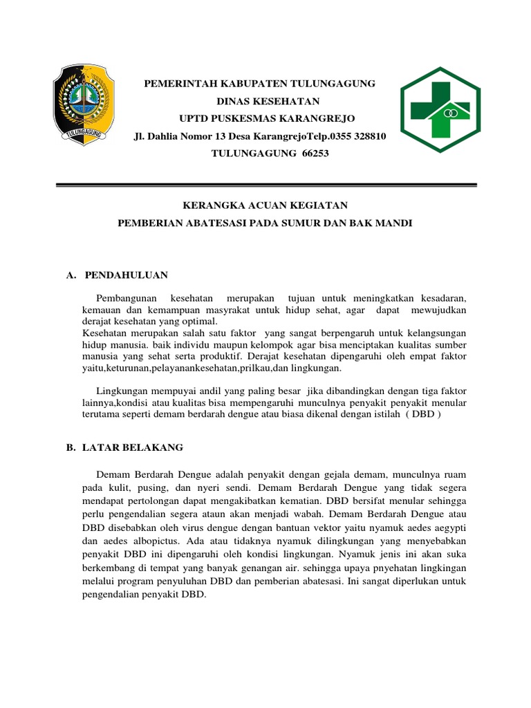 Kak Pemberian Abate | PDF