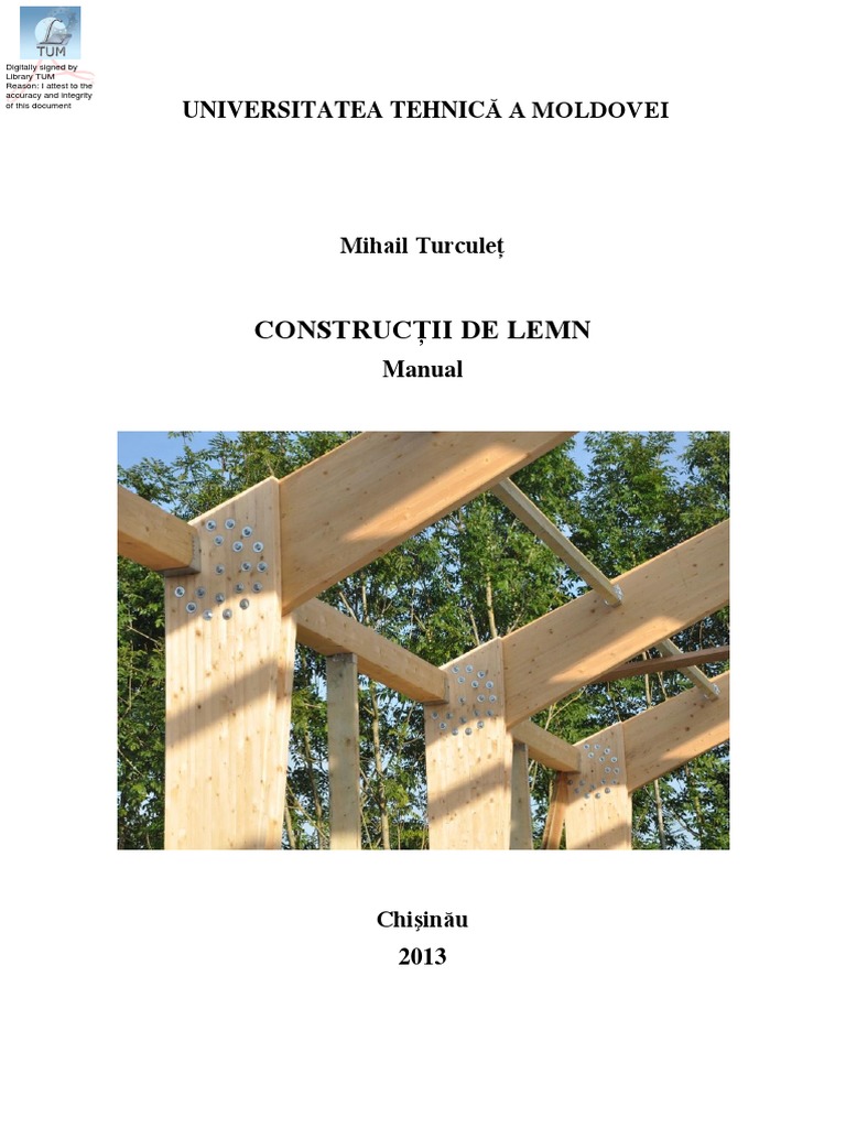 Constructii Din Lemn Manual DS PDF | PDF