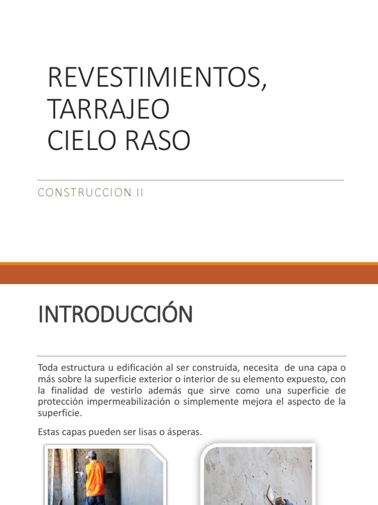 Revestimiento, Tarrajeo, Cielo Raso | PDF | Aislamiento térmico ... Revestimiento, Tarrajeo, Cielo Raso | PDF | Aislamiento térmico ...