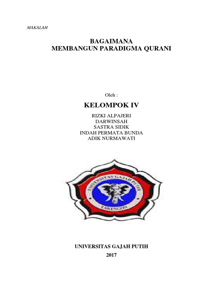 Membangun Paradigma Qurani dalam Islam | PDF