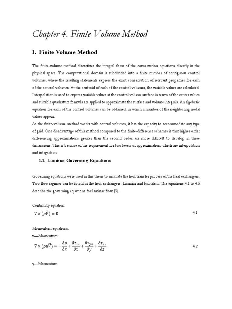Chapter CFD | PDF | Turbulence | Navier–Stokes Equations