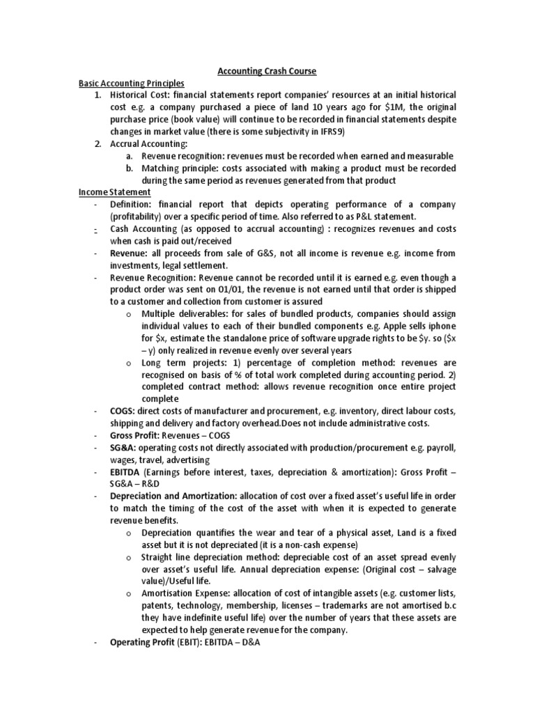 Accounting Crash Course | PDF | Debits And Credits | Corporations