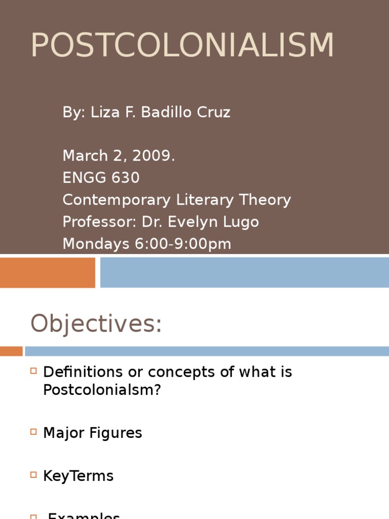 Postcolonialism: Key Concepts & Figures | PDF | Postcolonialism ...