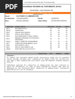 Btech Marks Memo | PDF | Electrical Network | Analogue Electronics