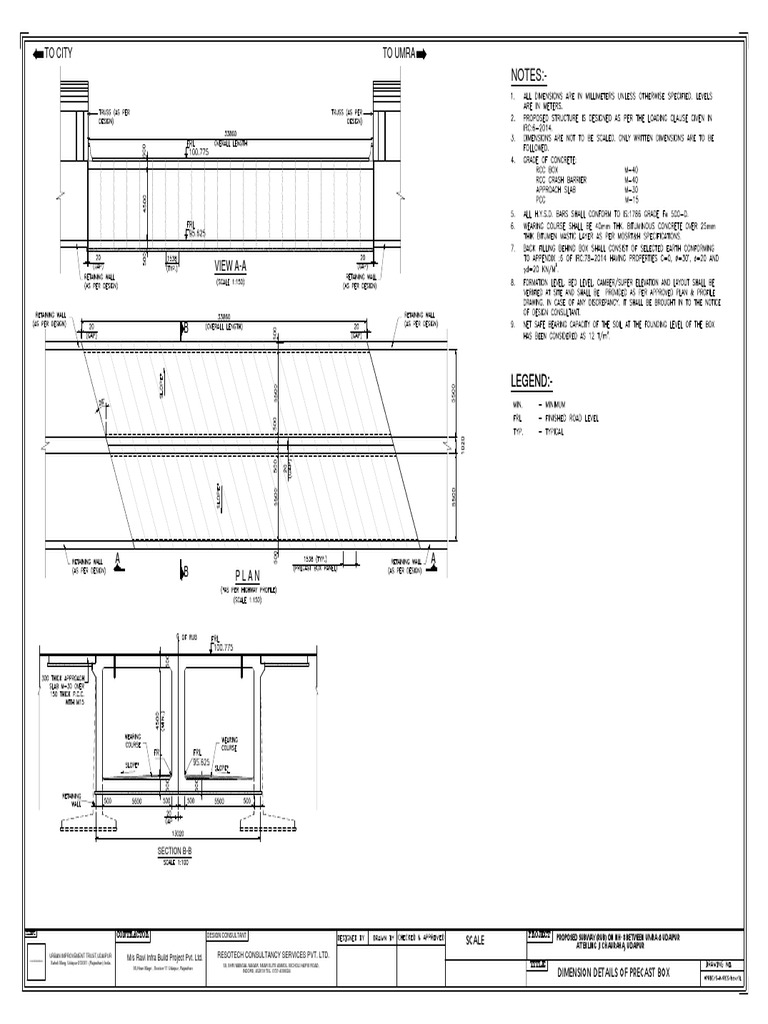 Precast Box - Dim & Reinf | PDF