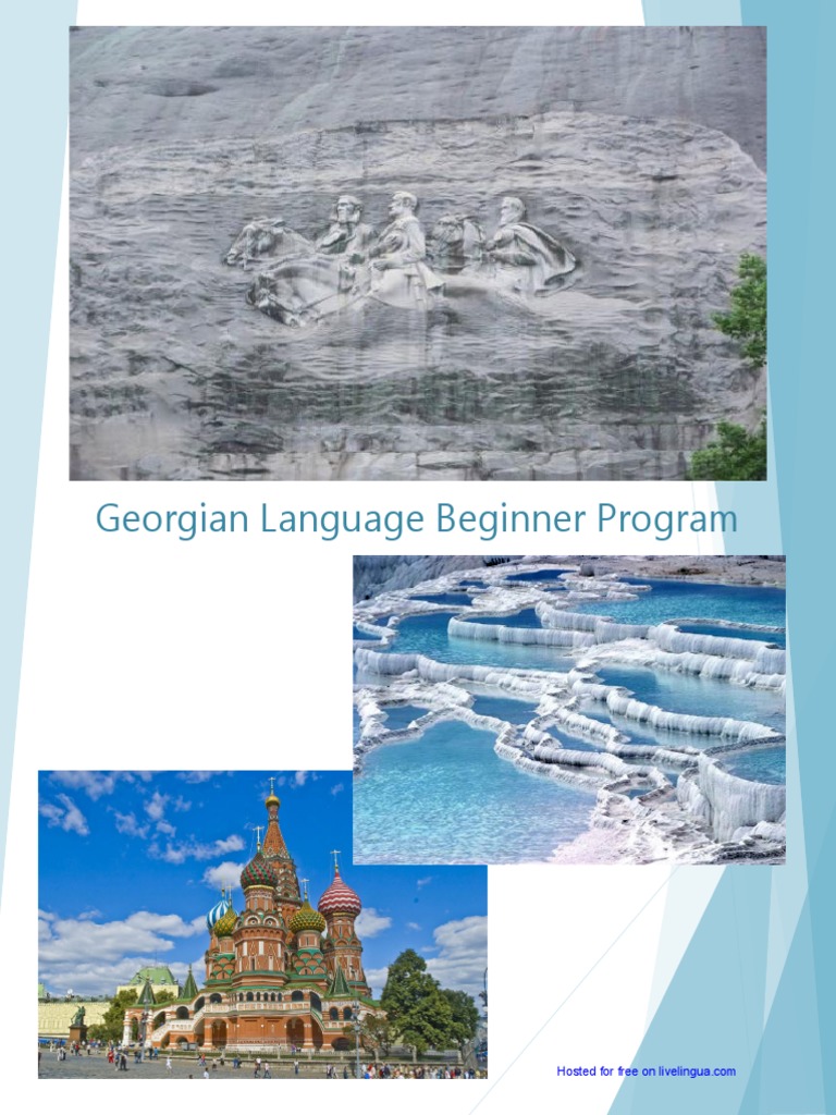 Language Lessons Georgian PDF | PDF | Alphabet | Georgia (Country)