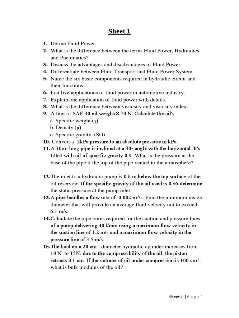 Fluid Power Fundamentals: An In-Depth Study of Hydraulic and Pneumatic ...