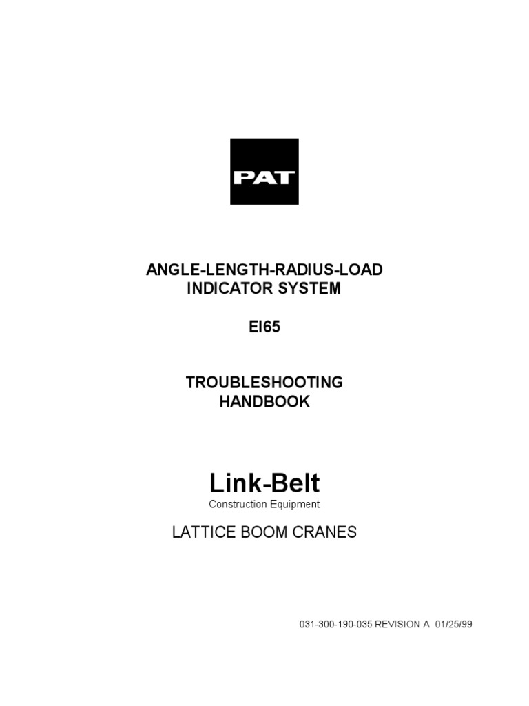 Hirschmann PAT EI65 Link Belt Service Manual | PDF | Power Supply ...
