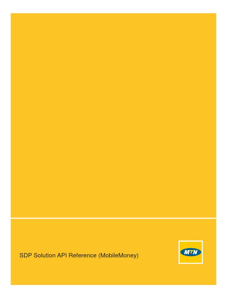 SDP Solution API Reference (MobileMoney) | Download Free PDF ...