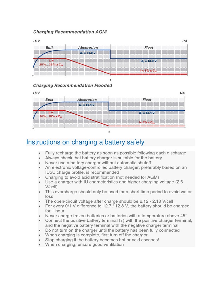 Instructions On Charging Battery | PDF | Home & Garden | Technology ...
