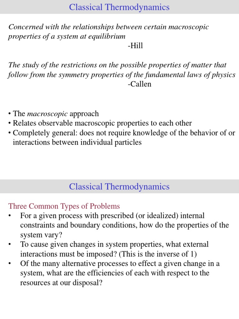 Understanding Classical Thermodynamics | PDF | Technology & Engineering