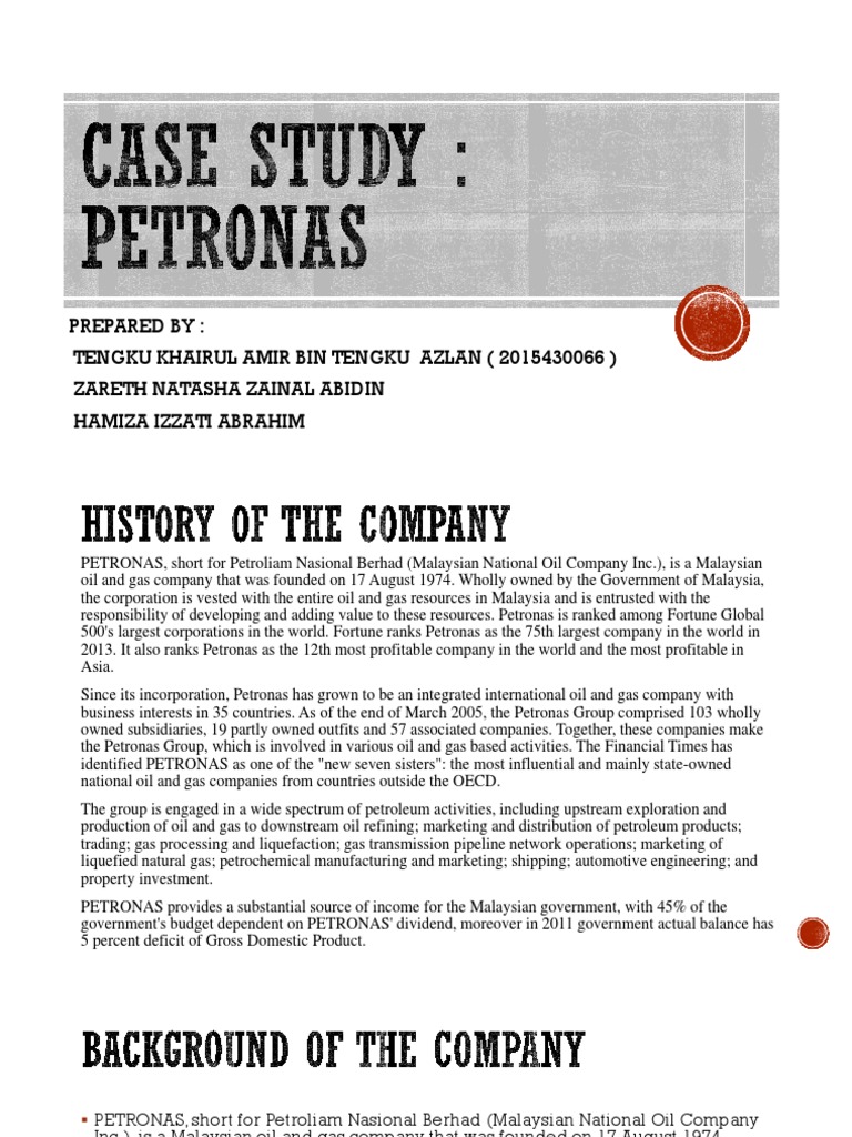 Petronas Slide | PDF | Business | Business (General)