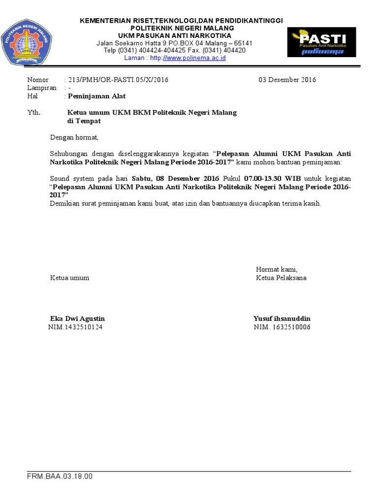 Contoh Surat | PDF