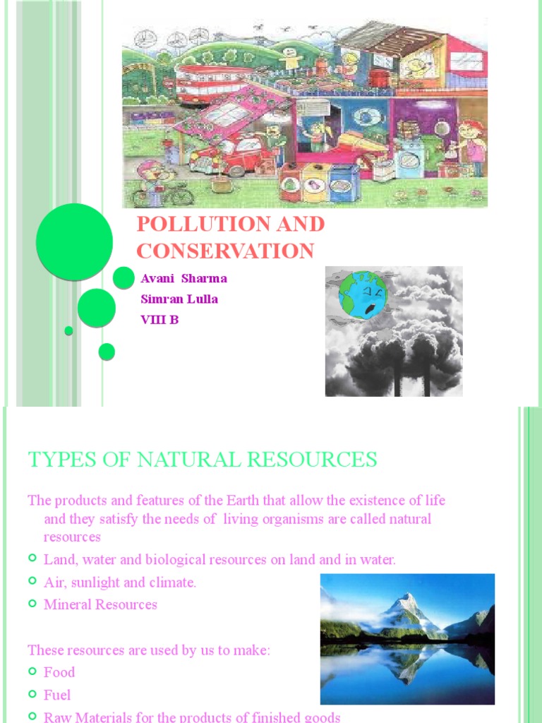 Biology Pollution and Conservation: Avani Sharma Simran Lulla Viii B ...