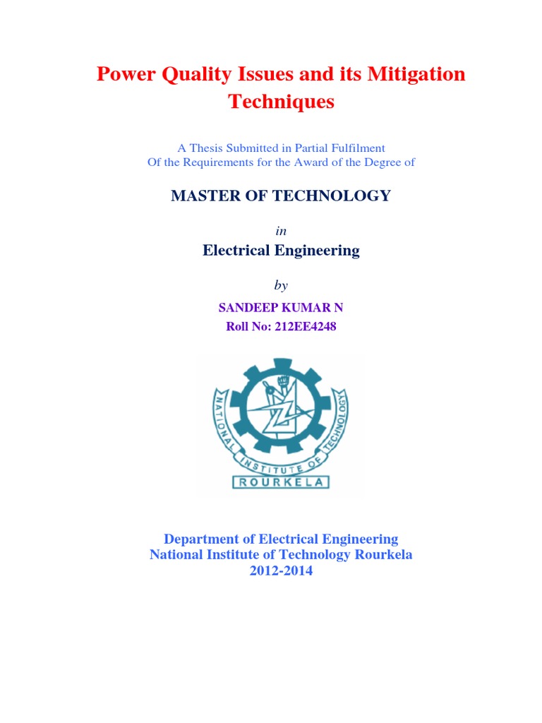 Mitigation Techniques Pdf Ac Power Electric Power System