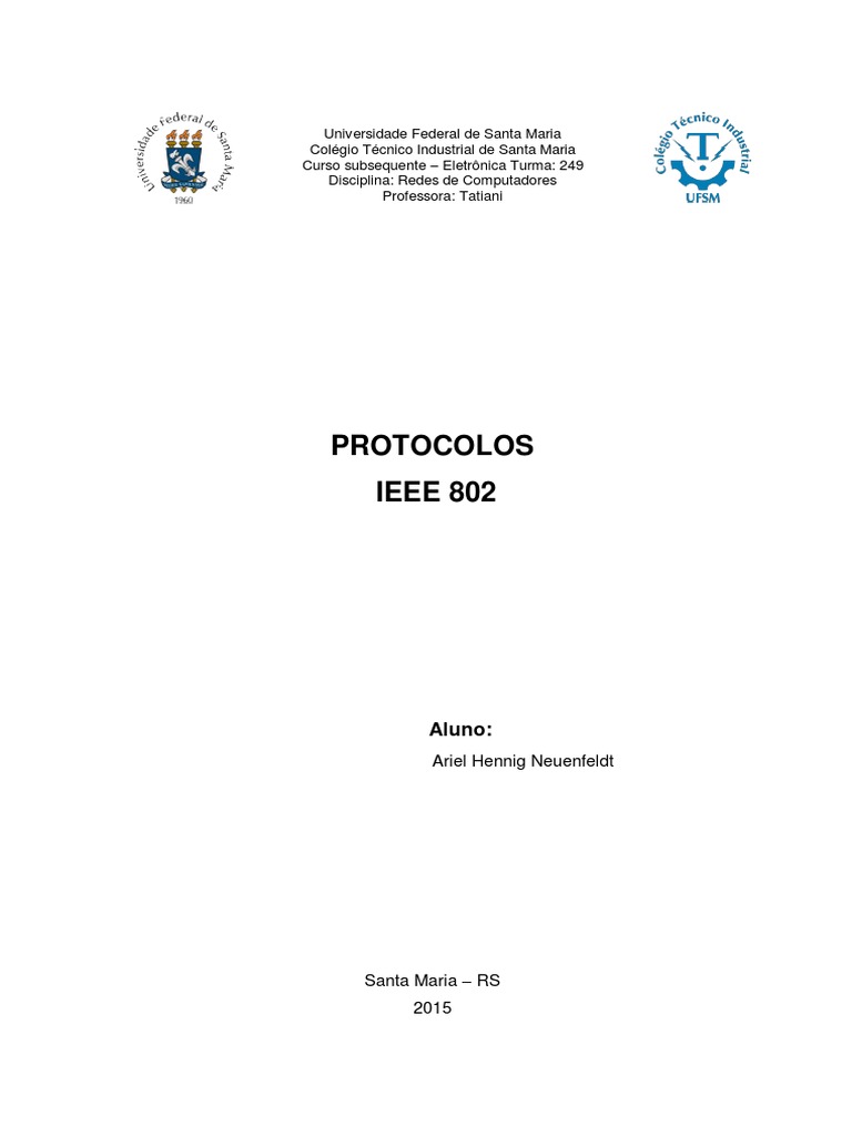 Protocolos IEEE 802 | PDF | Ethernet | Modelo OSI