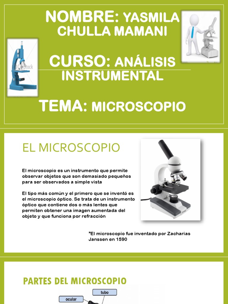 Microscopio Tarea | PDF | Microscopio | Ligero