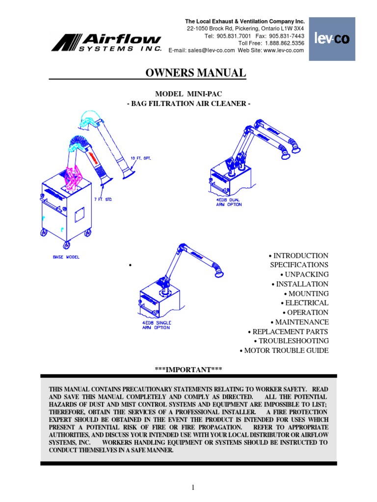 Mini-PAC Owners Manual and Maintenance Guide | PDF | Fuse (Electrical ...