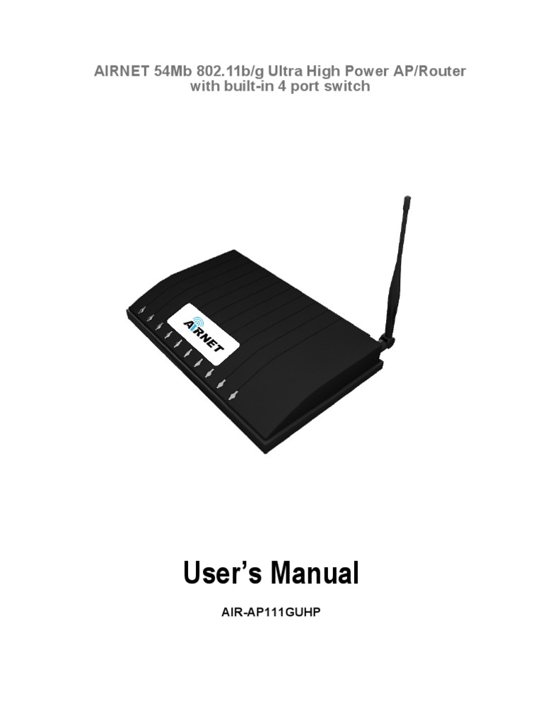 Router Configuration Guide | PDF | Wireless Lan | Ip Address