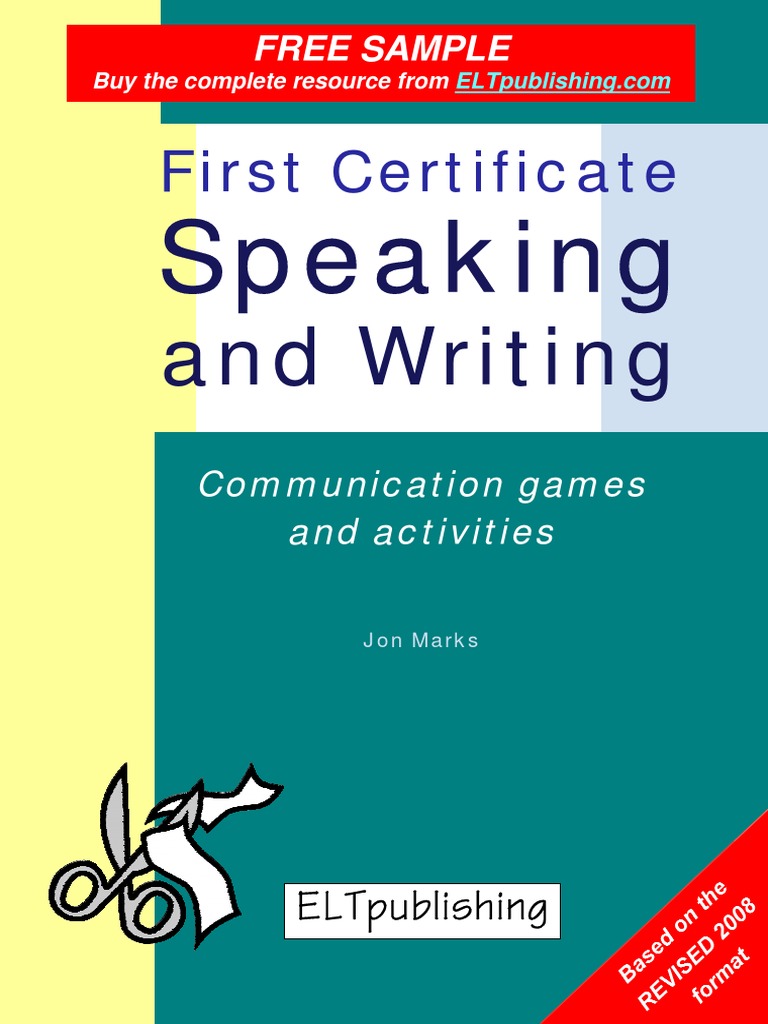 First Certificate Speaking and Writing | PDF | License | Test (Assessment)