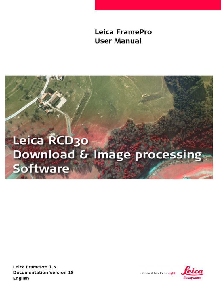 Leica FramePro UserManual-1 3 PDF | PDF | Rgb Color Model | Areas Of ...