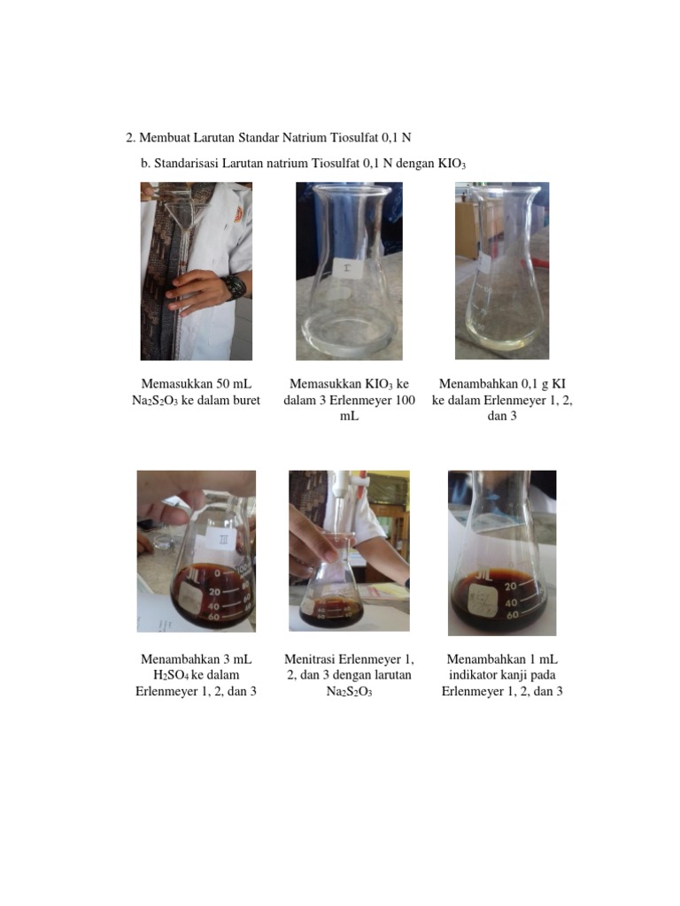 5768 - KA Kel 1 Standarisasi Larutan Na2S2O3 0,1 N Dengan KIO3 | PDF