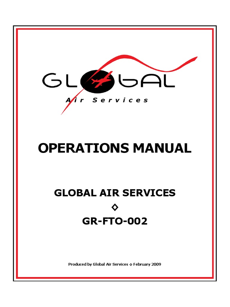 Global Operations Manual | PDF | Flight Instructor | Instrument Flight ...